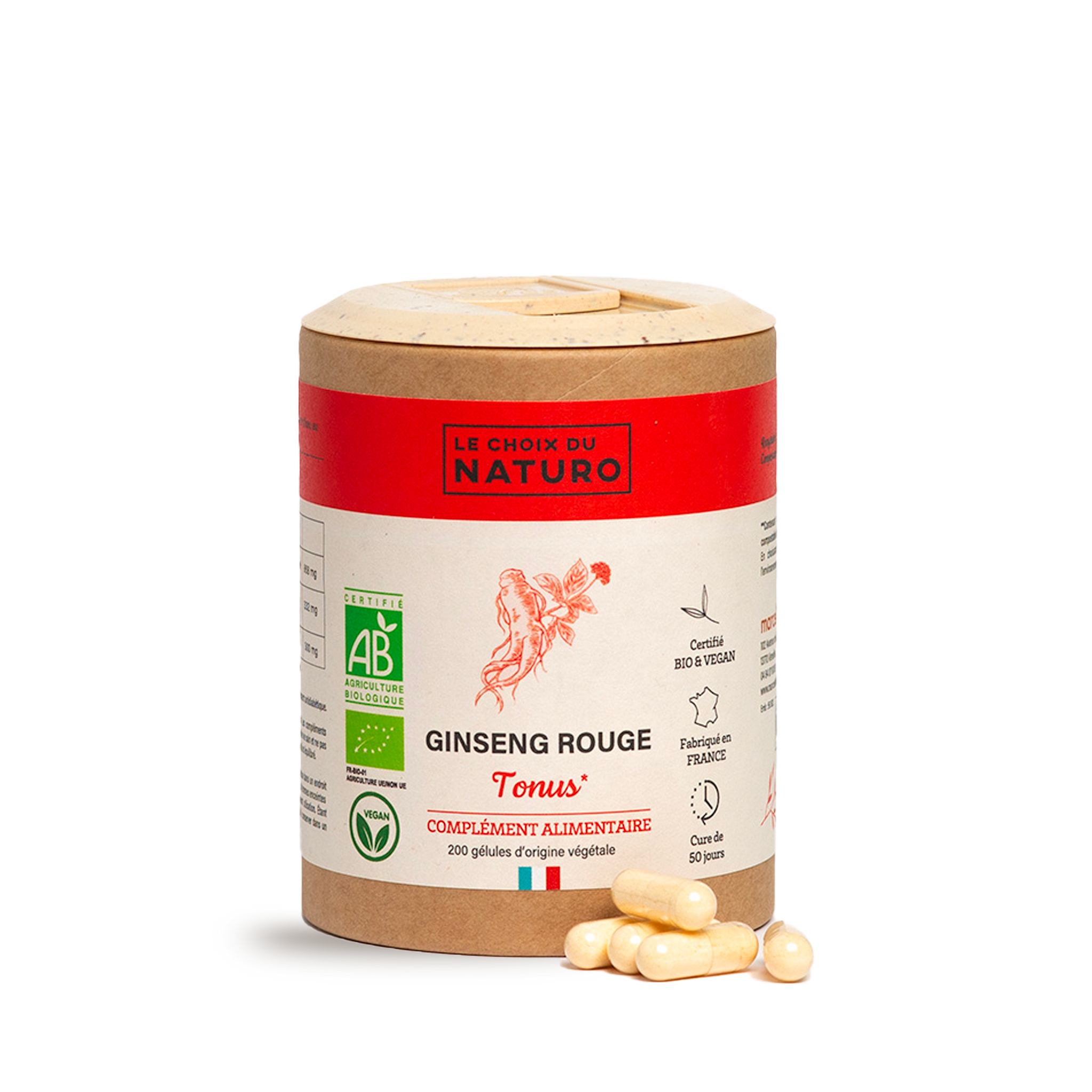 Ginseng Rouge Bio Complément alimentaire - Le Choix du Naturo – LE ...